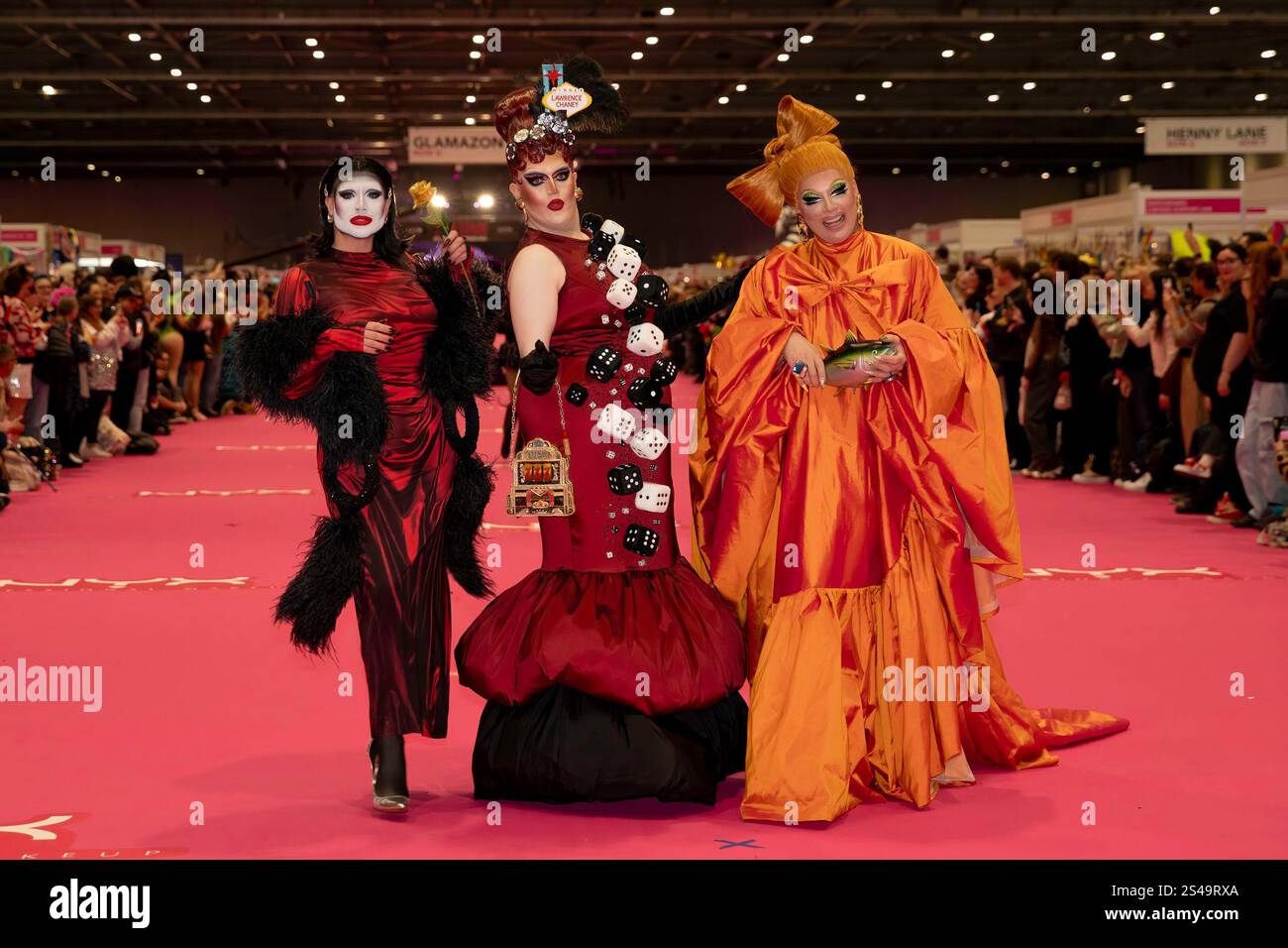 London, England, 10th January, 2025. Drag queens taking part in the ...