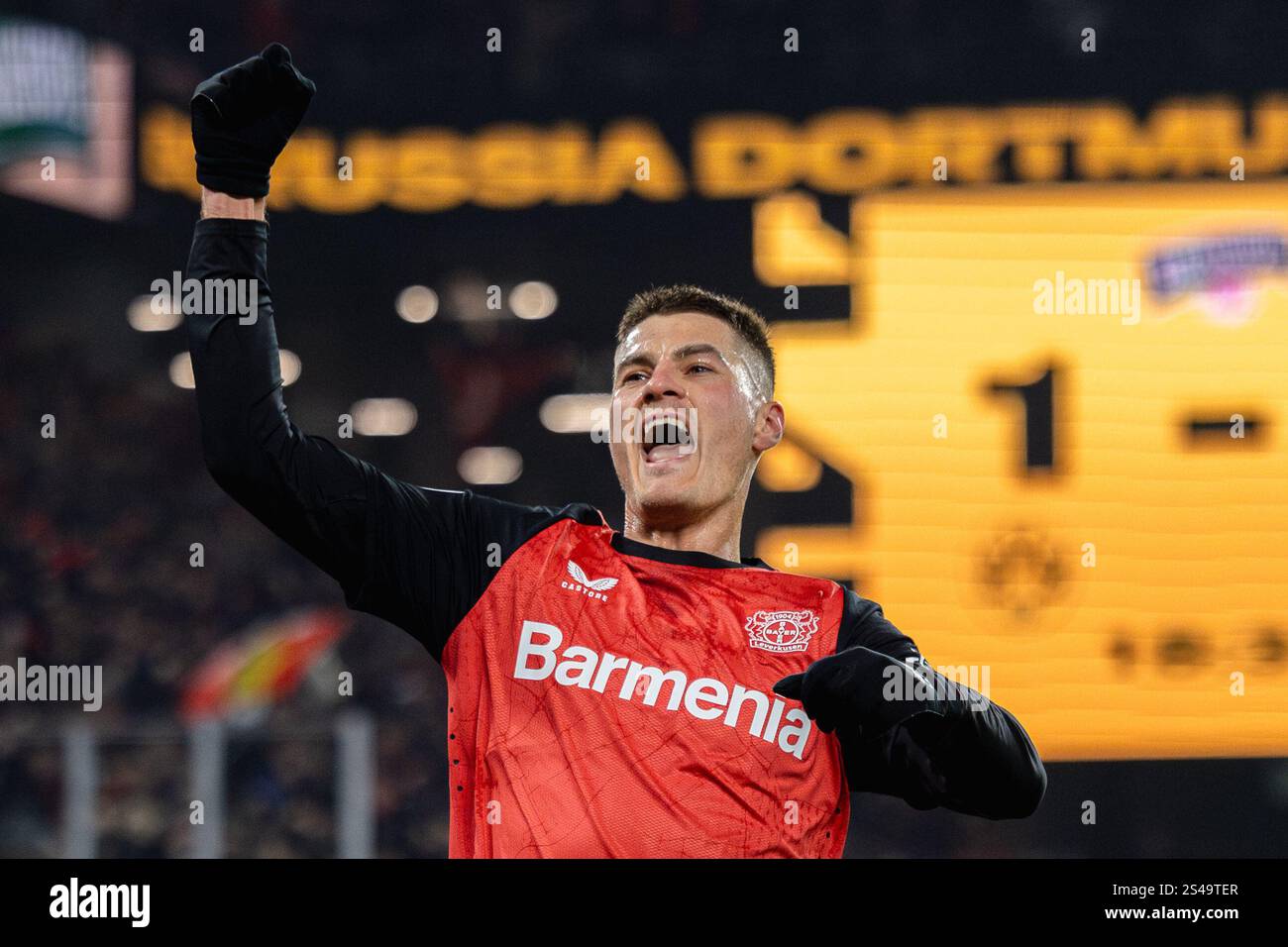 Dortmund, Germany. 10th Jan, 2025. Dortmund, Germany, January 10st 2025: Goalscorer Patrik ...