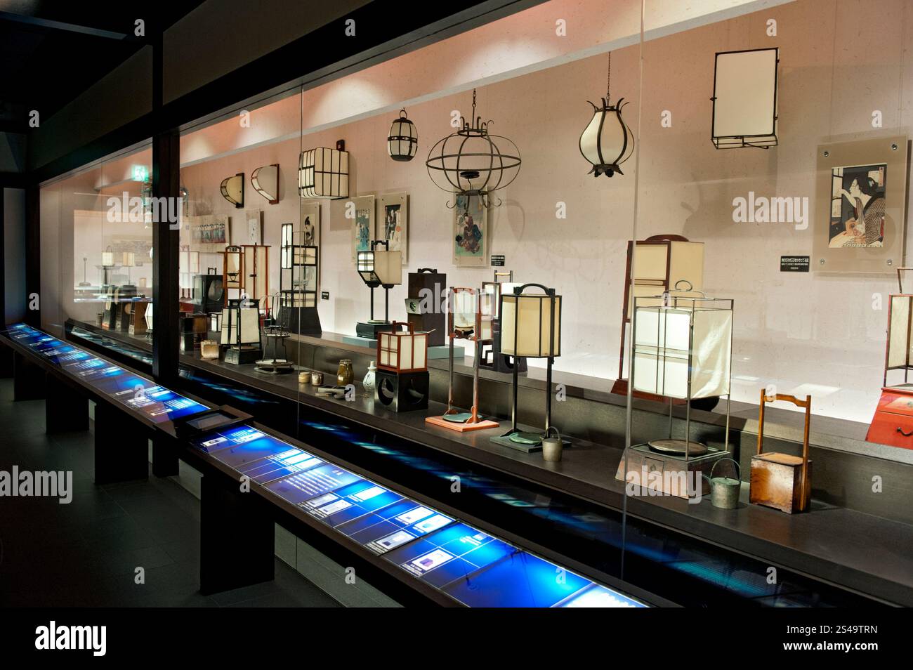 Collection of historic lamps, illuminants, lanterns and lighting ...