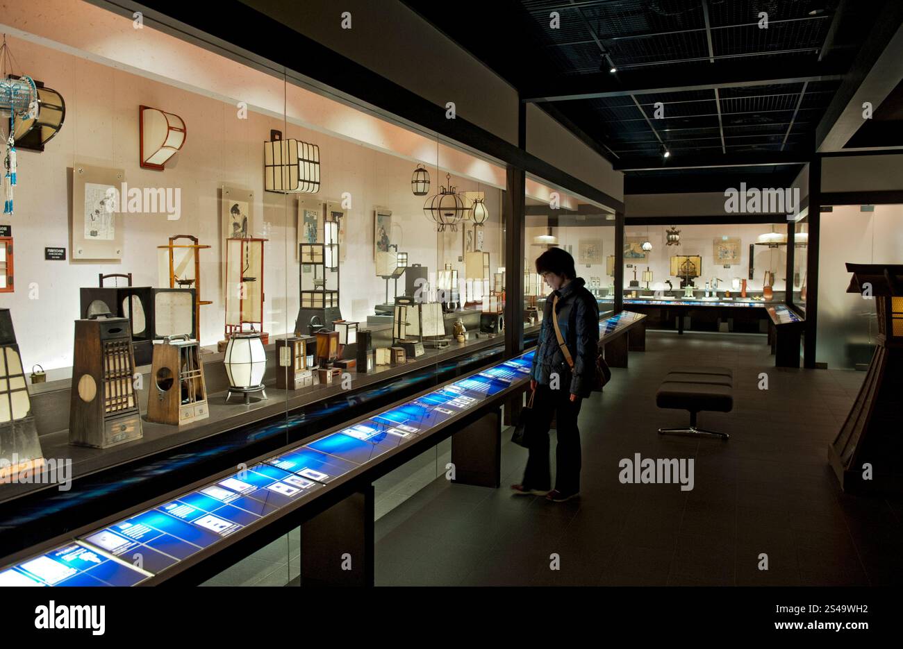 Collection of historic lamps, illuminants, lanterns and lighting ...