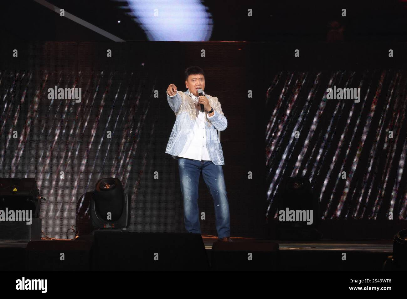 TAIPEI, CHINA - JANUARY 10, 2025 - Taiwanese male singer Hsiao Yung ...