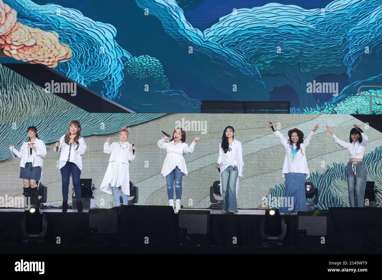 TAIPEI, CHINA - JANUARY 10, 2025 - Taiwanese singers attend folk song ...