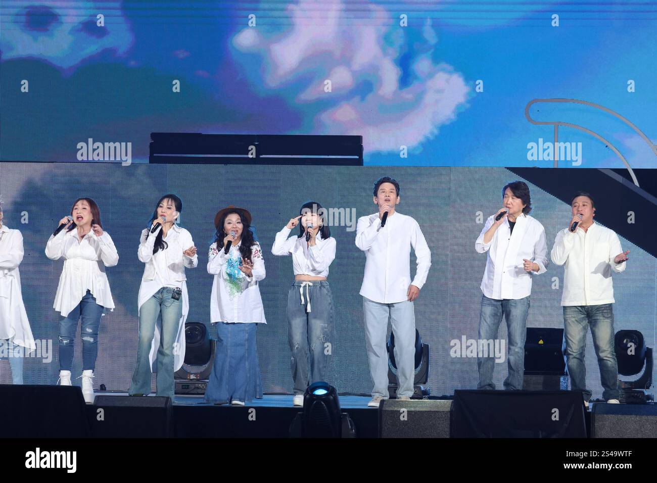 TAIPEI, CHINA - JANUARY 10, 2025 - Taiwanese singers attend folk song ...