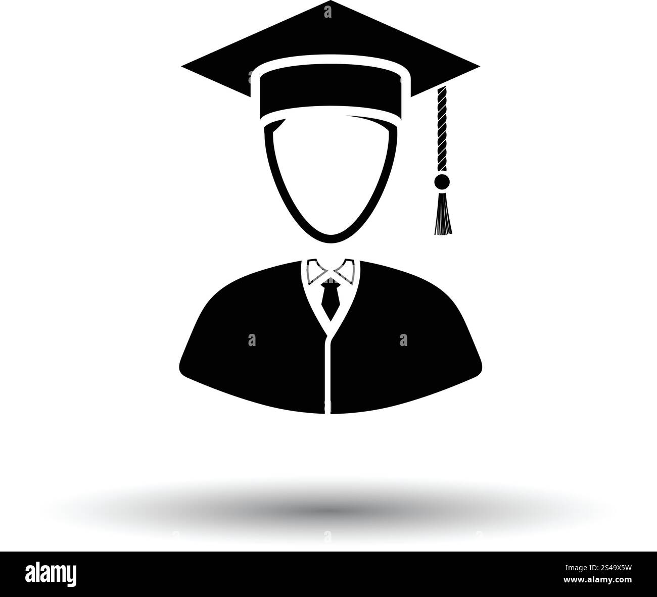 Lawyer man icon. White background with shadow design. Vector ...