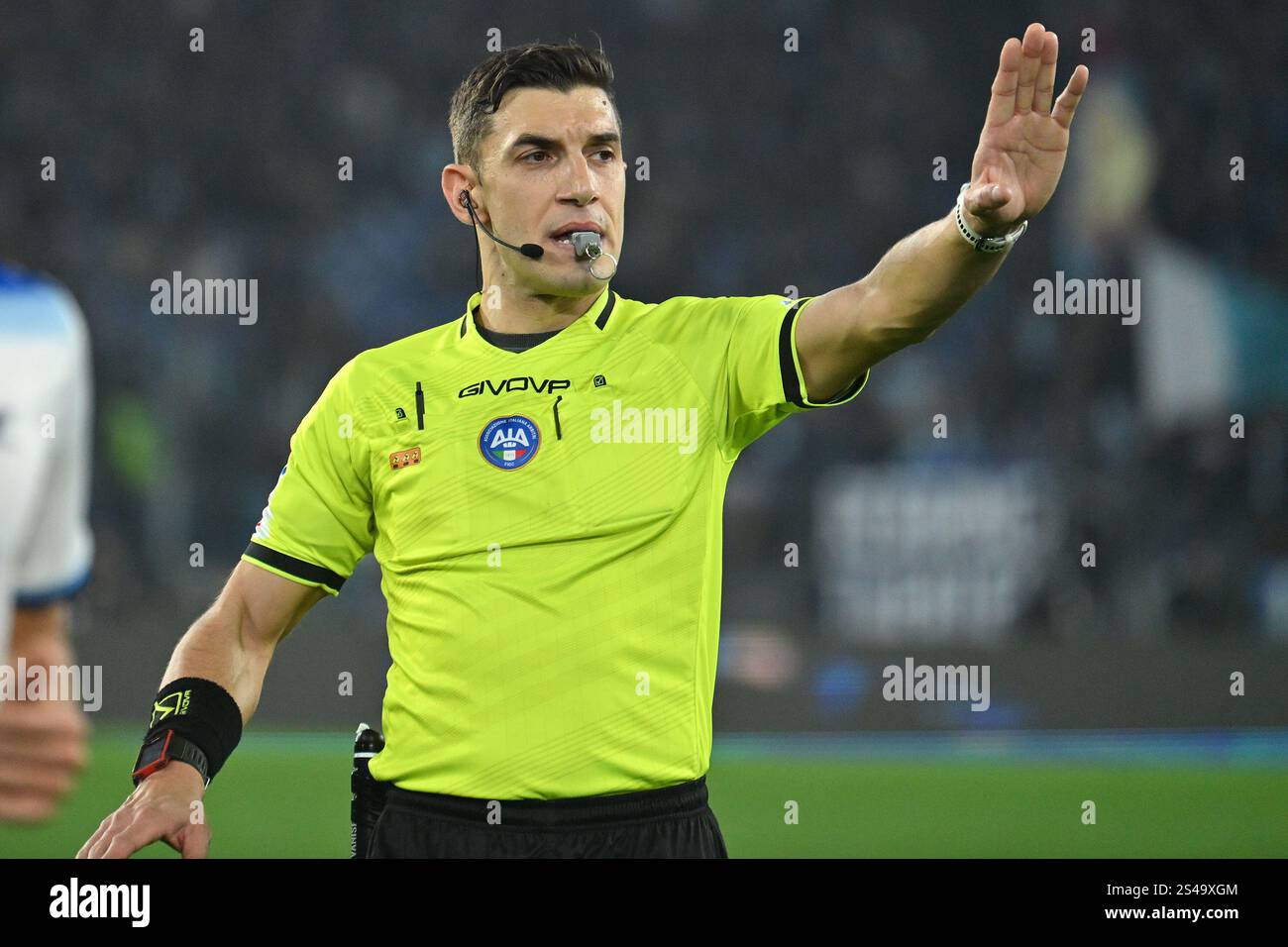 Rome, Italy. 10th Jan, 2025. Referee Paride Tremolada during the Serie ...