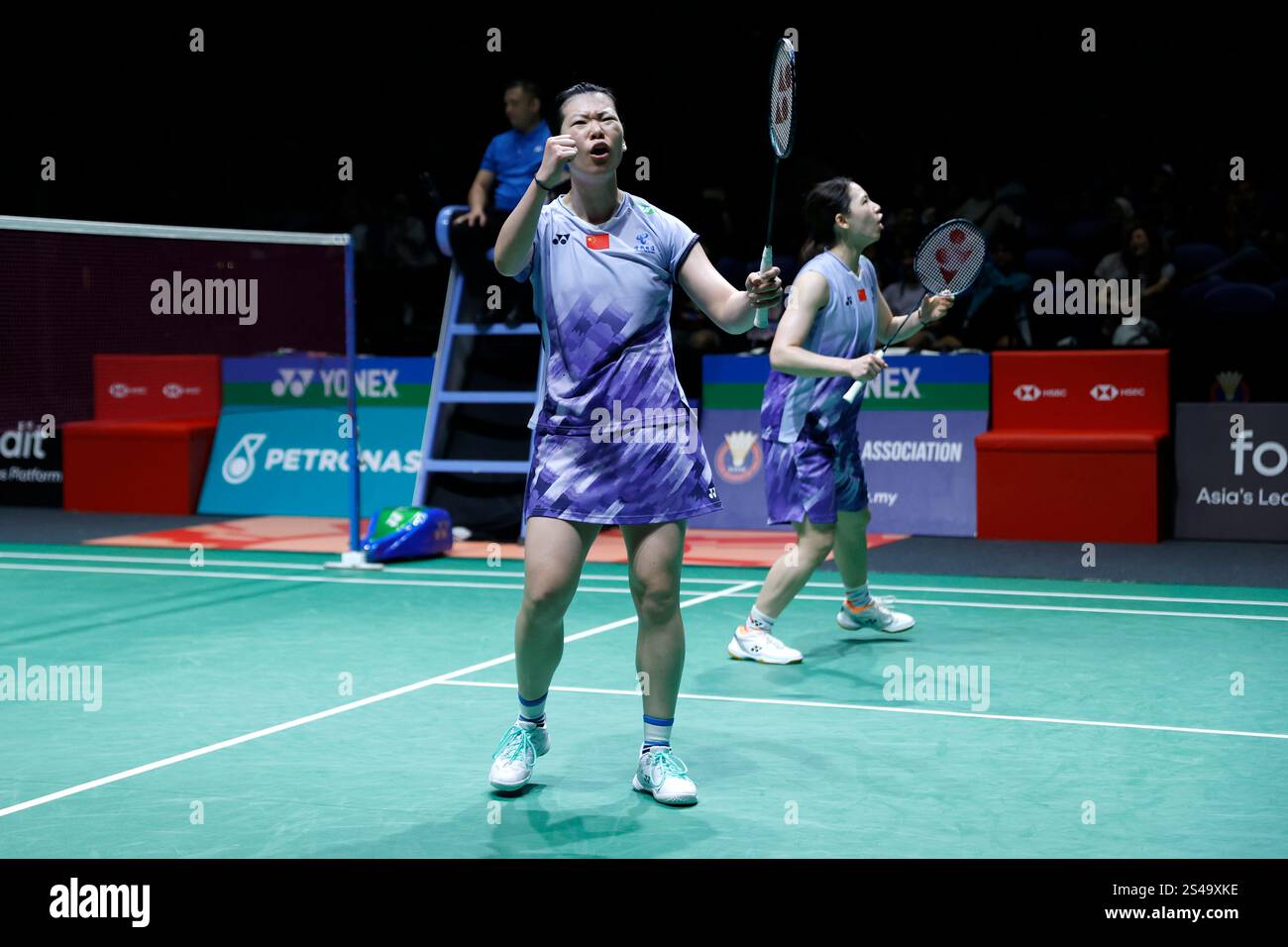 Kuala Lumpur, Malaysia. 10th Jan, 2025. Li Yi Jing and Luo Xu Min (L ...