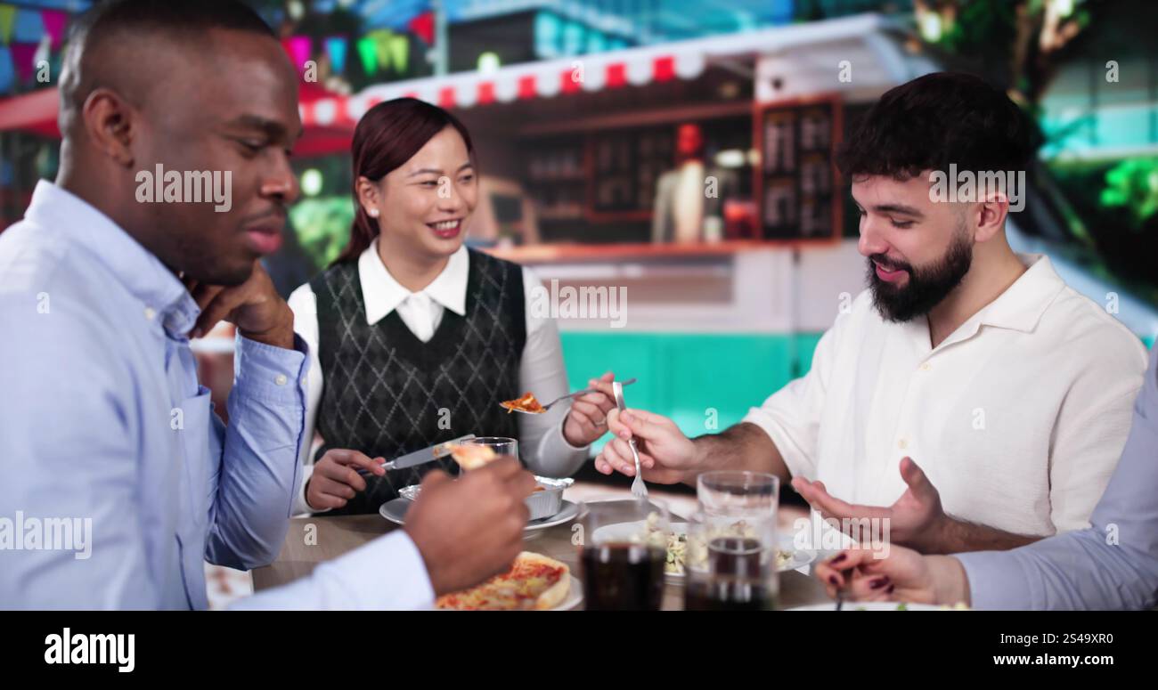 Group people dinning having party hi-res stock photography and images ...