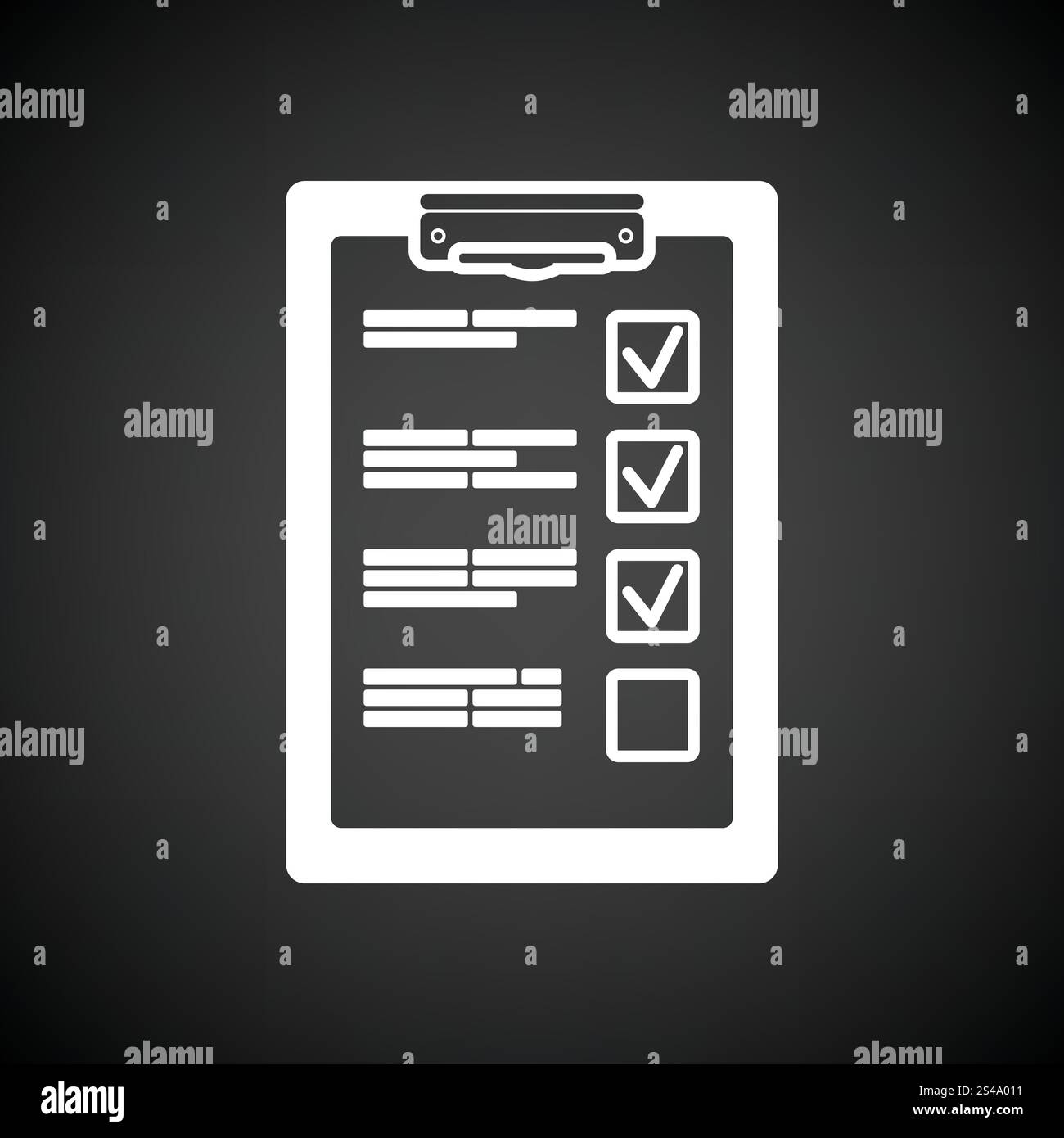 Training plan tablet icon. Black background with white. Vector ...