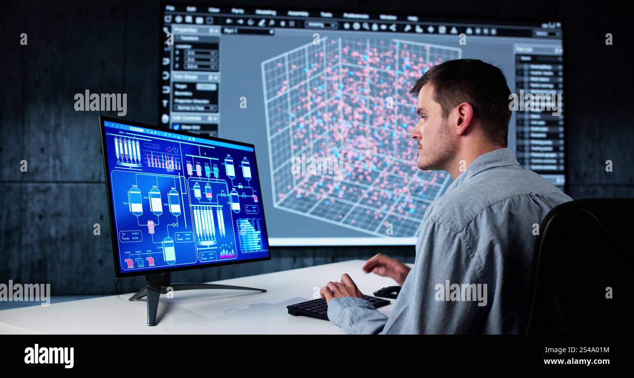 AI Industrial Automation Dashboard. Industrial Artificial Intelligence ...