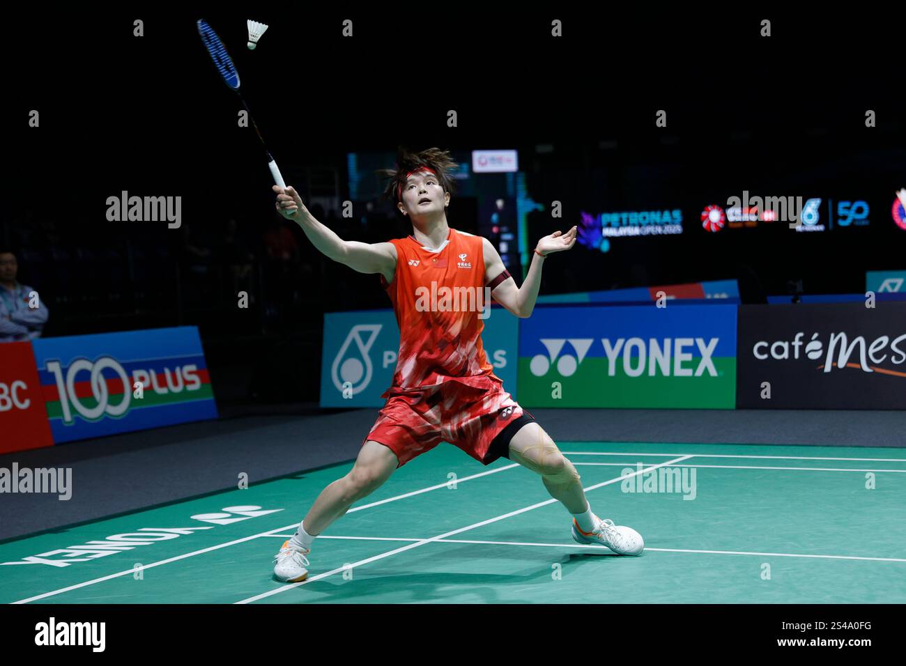 Kuala Lumpur, Malaysia. 10th Jan, 2025. Wang Zhi Yi of China plays against Yeo Jia Min of ...