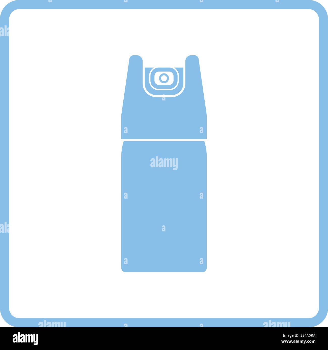 Pepper spray icon. Blue frame design. Vector illustration Stock Vector ...
