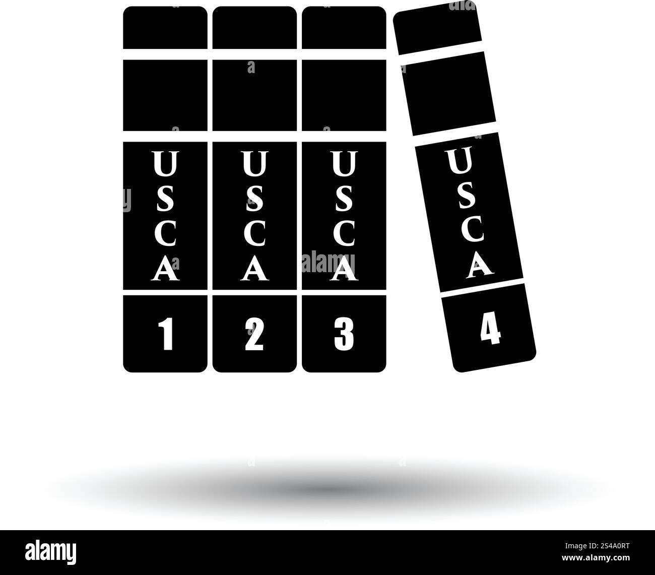 Code of laws icon. White background with shadow design. Vector ...