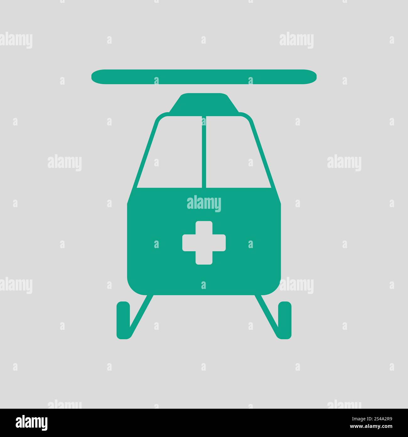 Medevac icon. Gray background with green. Vector illustration Stock ...