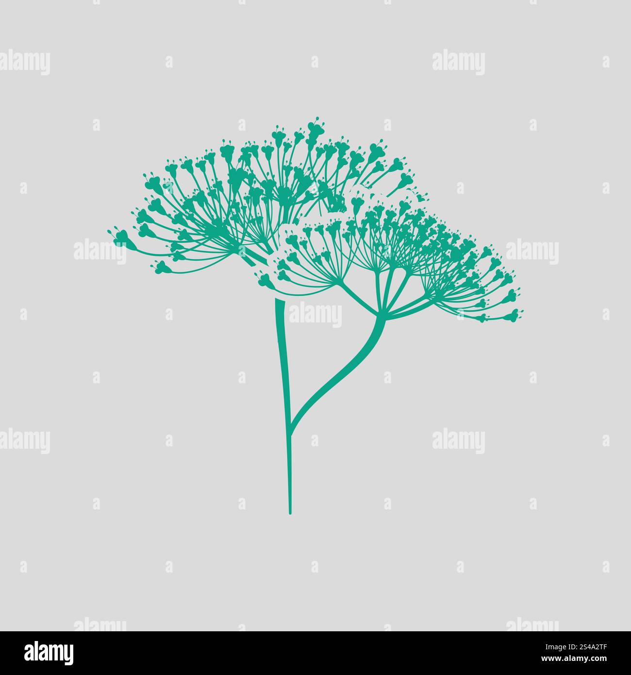 Dill icon. Gray background with green. Vector illustration Stock Vector ...