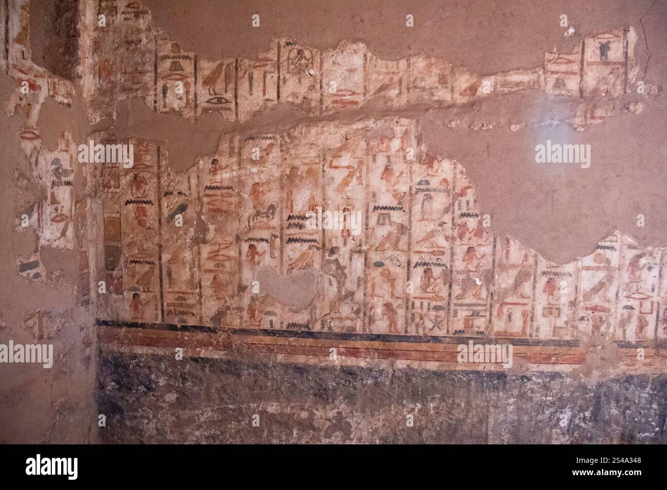 Ancient egyptian Tombs of the Nobles (Qubbet el-Hawa) in Aswan Stock ...