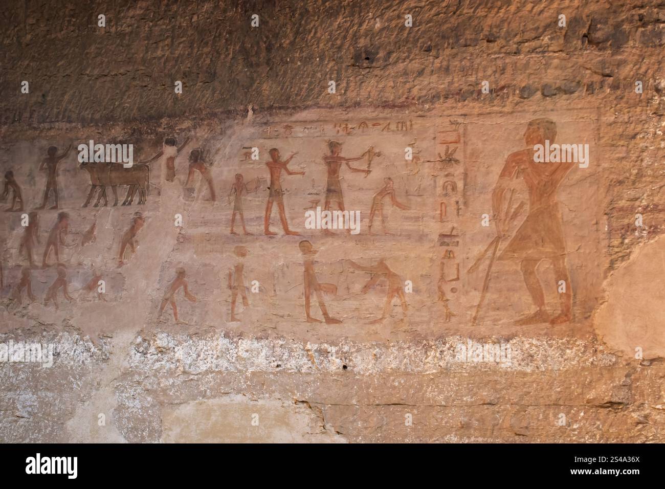 Ancient egyptian Tombs of the Nobles (Qubbet el-Hawa) in Aswan Stock ...