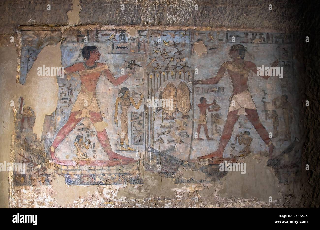 Ancient egyptian Tombs of the Nobles (Qubbet el-Hawa) in Aswan Stock ...