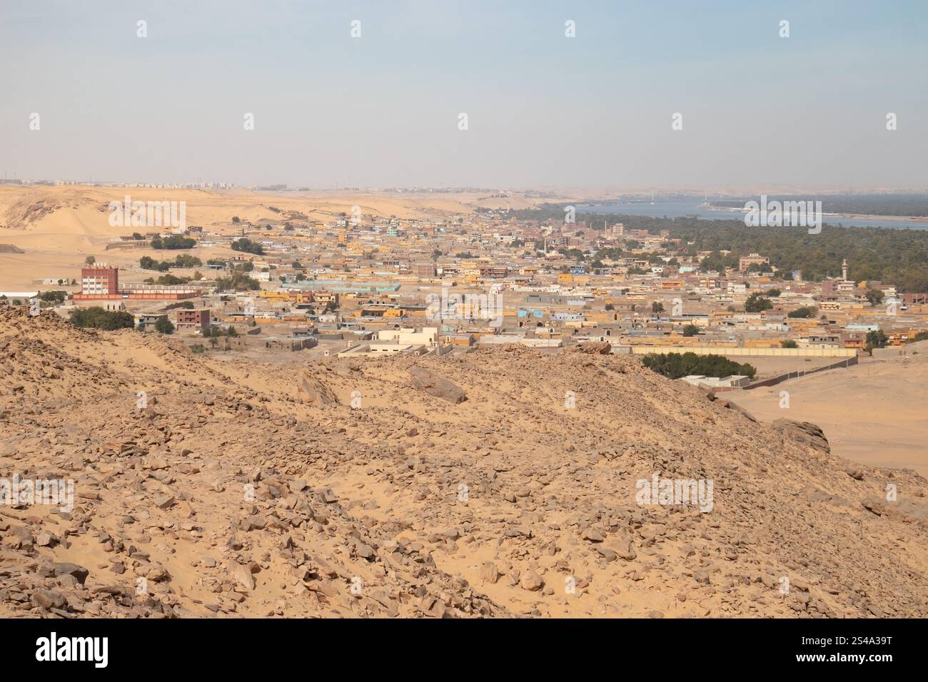 Beautiful panorama view for Aswan city Stock Photo - Alamy