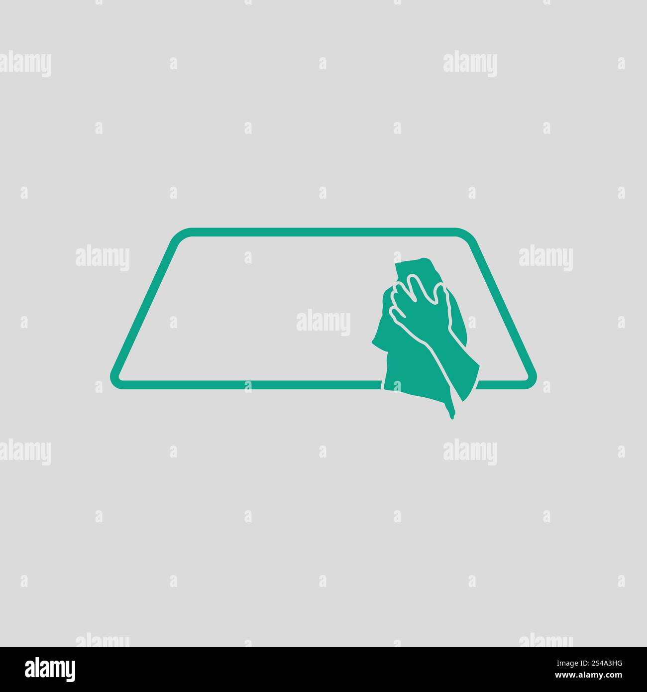 Wipe car window icon. Gray background with green. Vector illustration ...