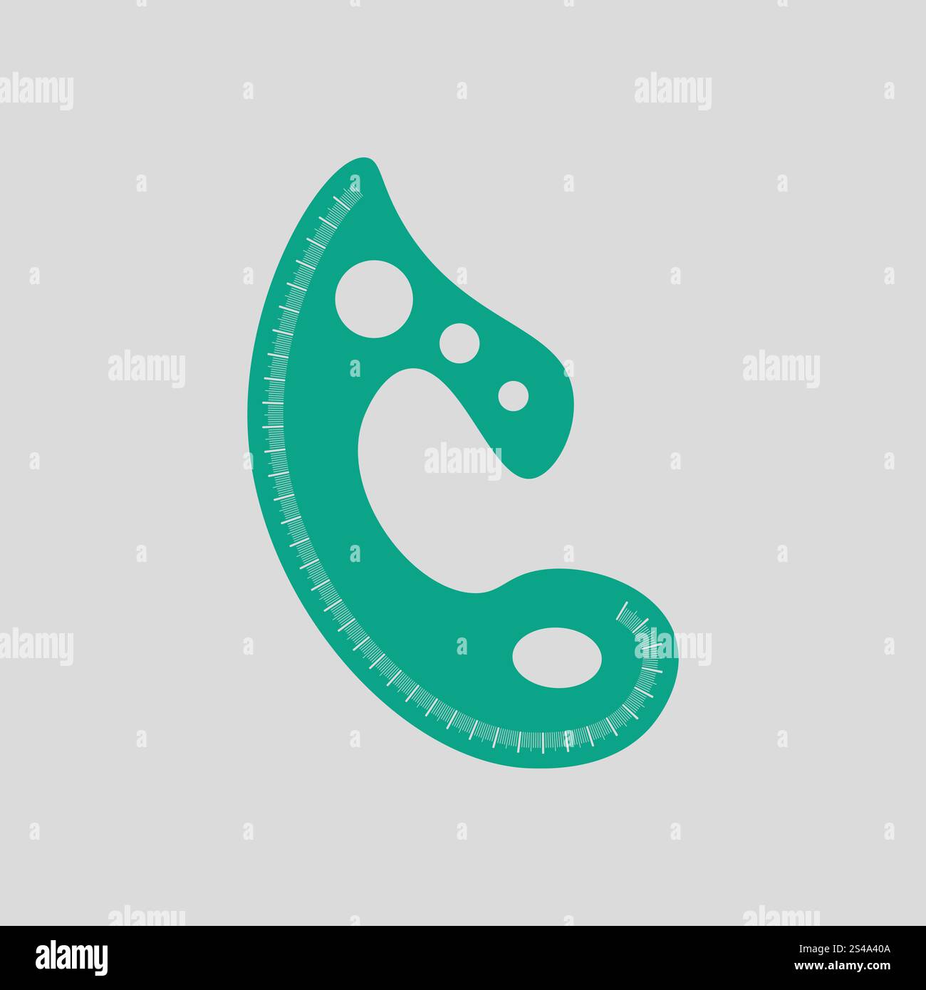 Tailor templet icon. Gray background with green. Vector illustration ...