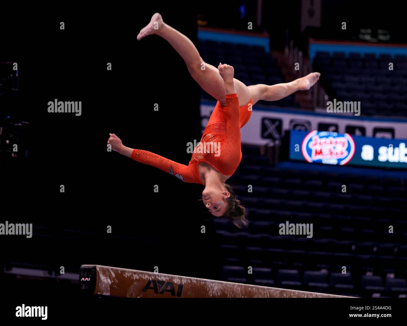 January 10, 2025: Clemson's Danika Nielsen on the balance beam during ...