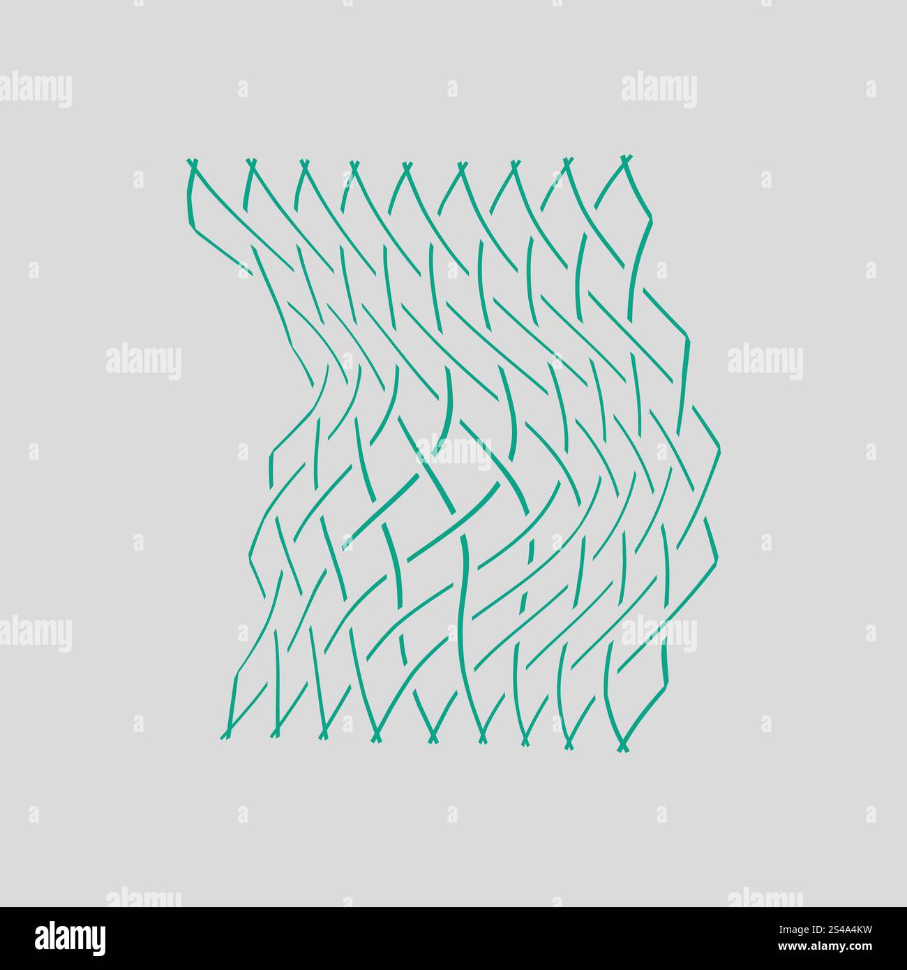 Icon of Fishing net . Gray background with green. Vector illustration ...
