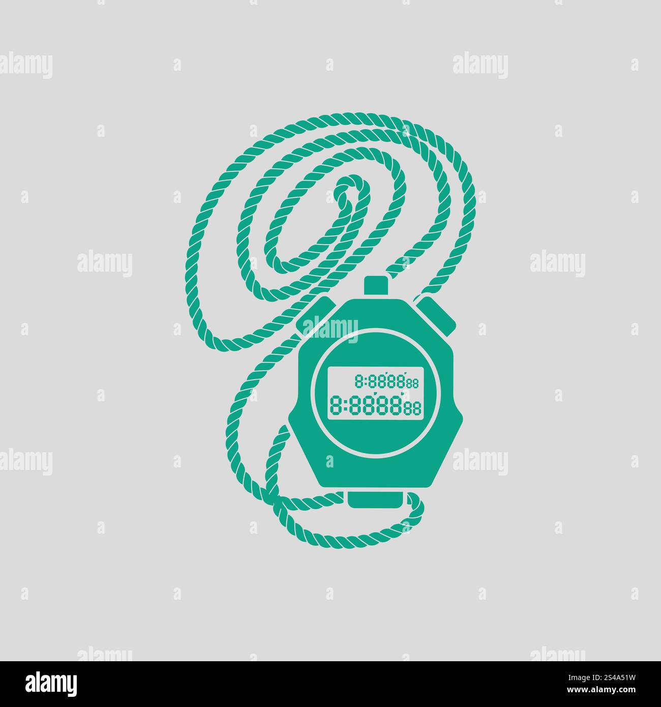 Coach stopwatch icon. Gray background with green. Vector illustration ...