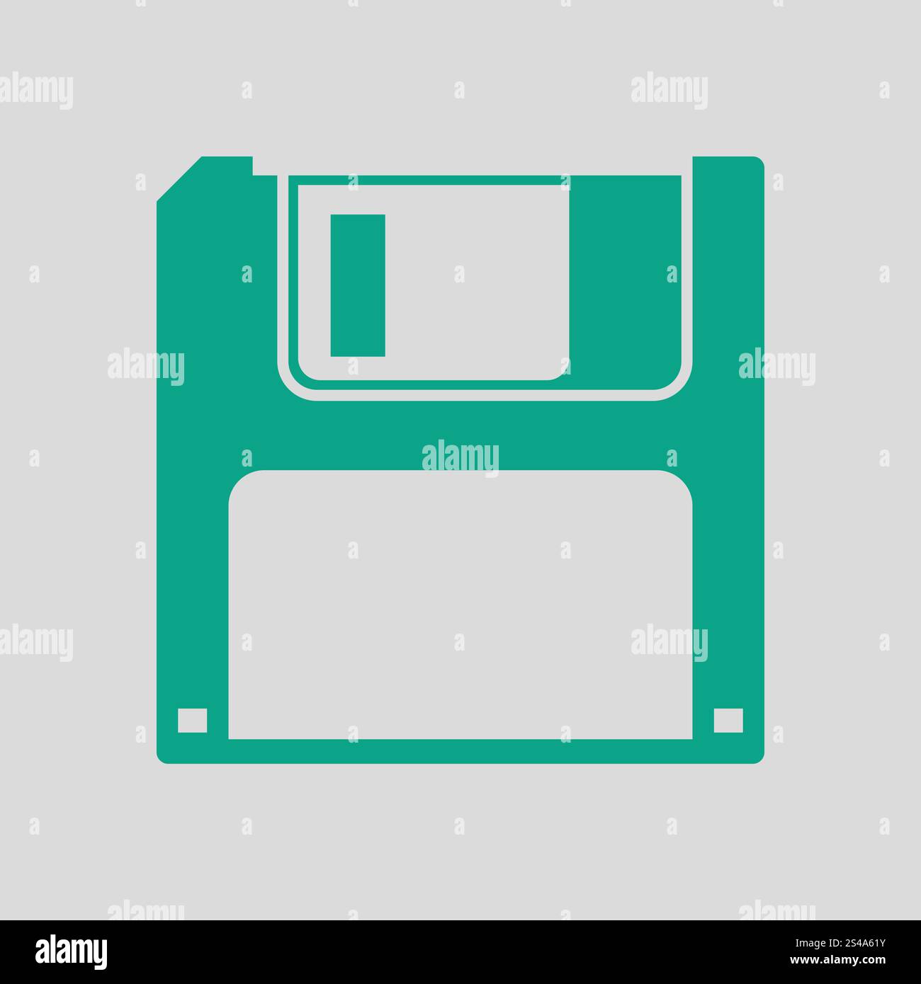 Floppy icon. Gray background with green. Vector illustration Stock ...