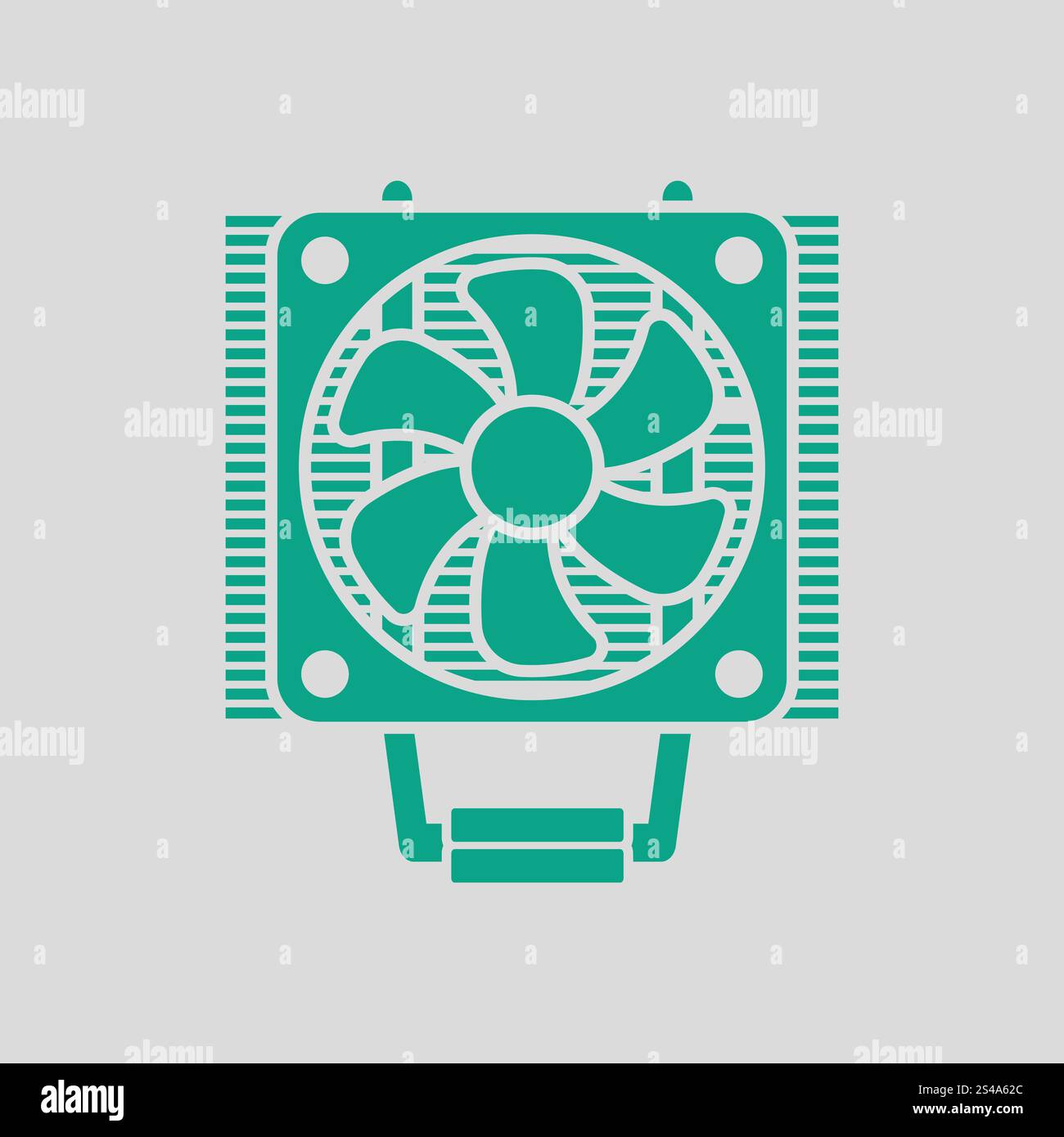 CPU Fan icon. Gray background with green. Vector illustration Stock Vector Image & Art - Alamy