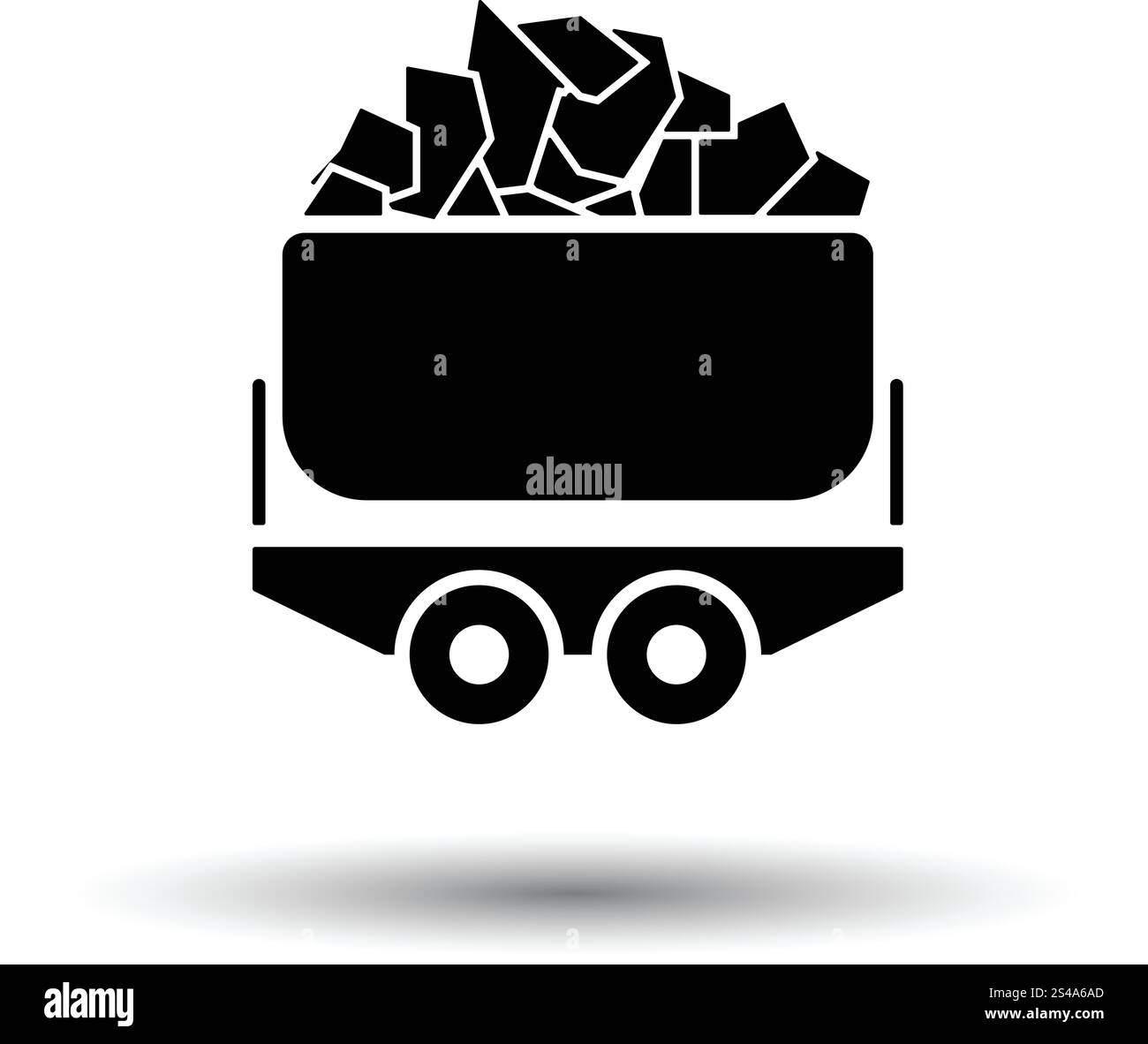 Cradle icon. Shadow reflection design. Vector illustration. White ...