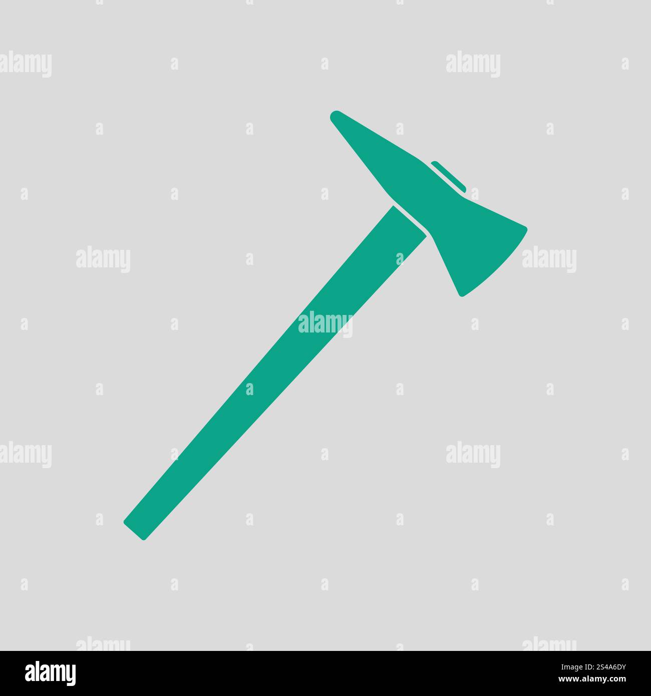 Fire axe icon. Gray background with green. Vector illustration Stock ...