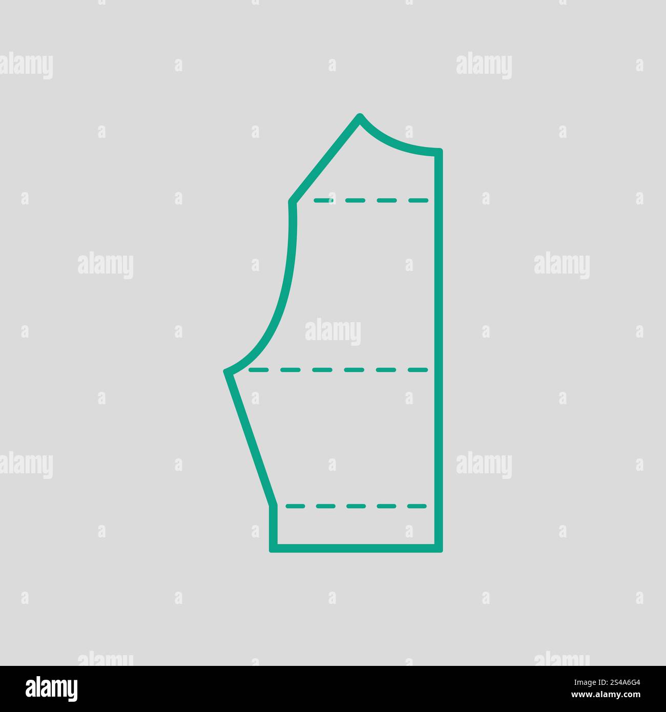 Sewing pattern icon. Gray background with green. Vector illustration ...