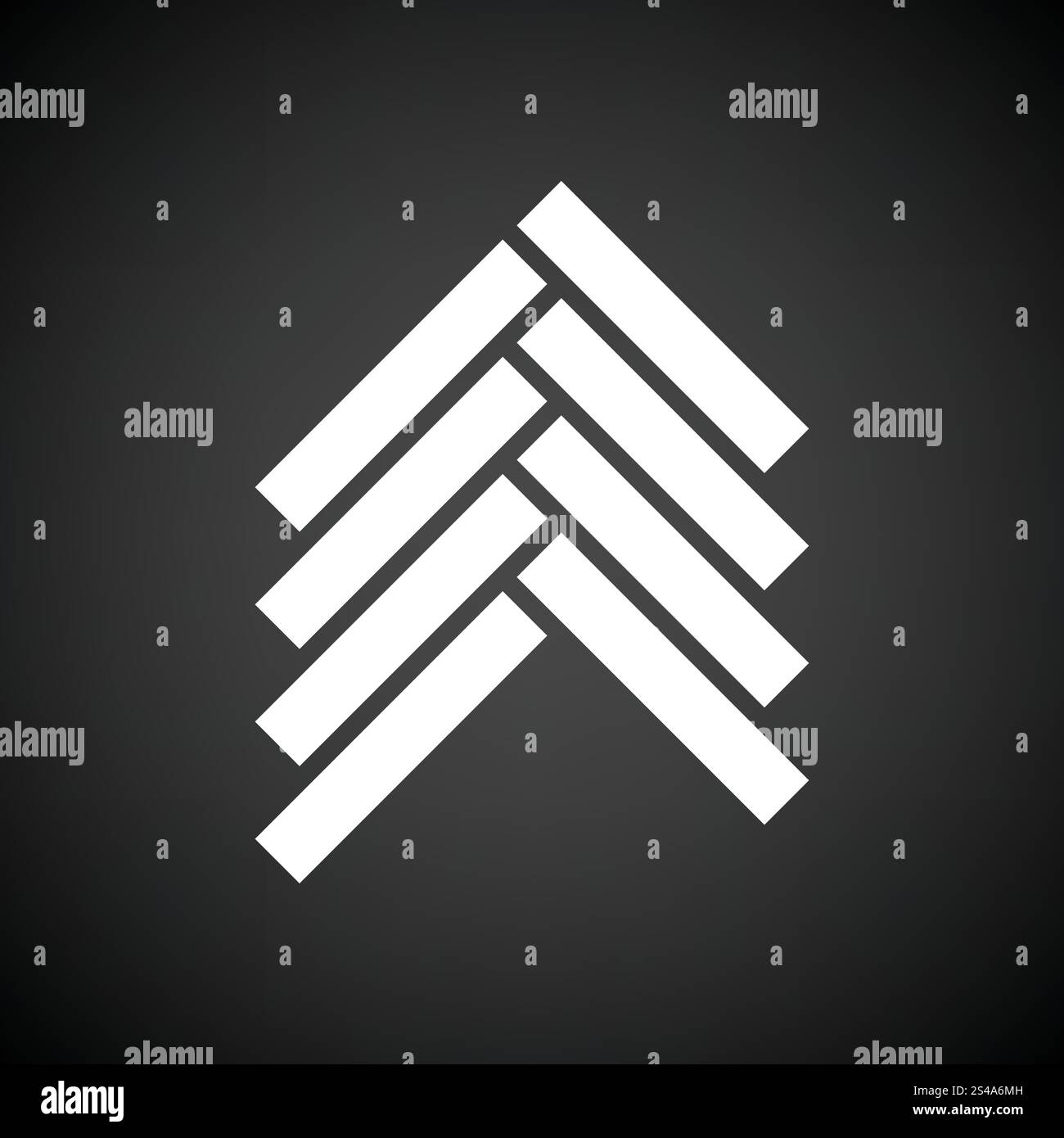 Parquet icon. Black background with white. Vector illustration Stock ...