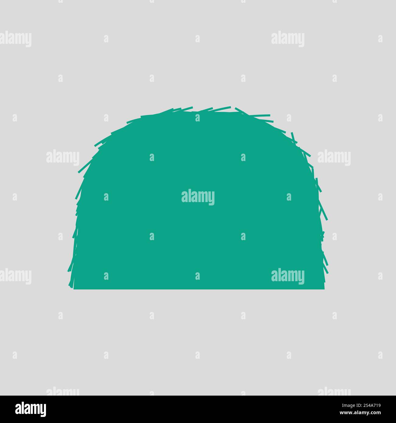 Hay stack icon. Gray background with green. Vector illustration Stock ...