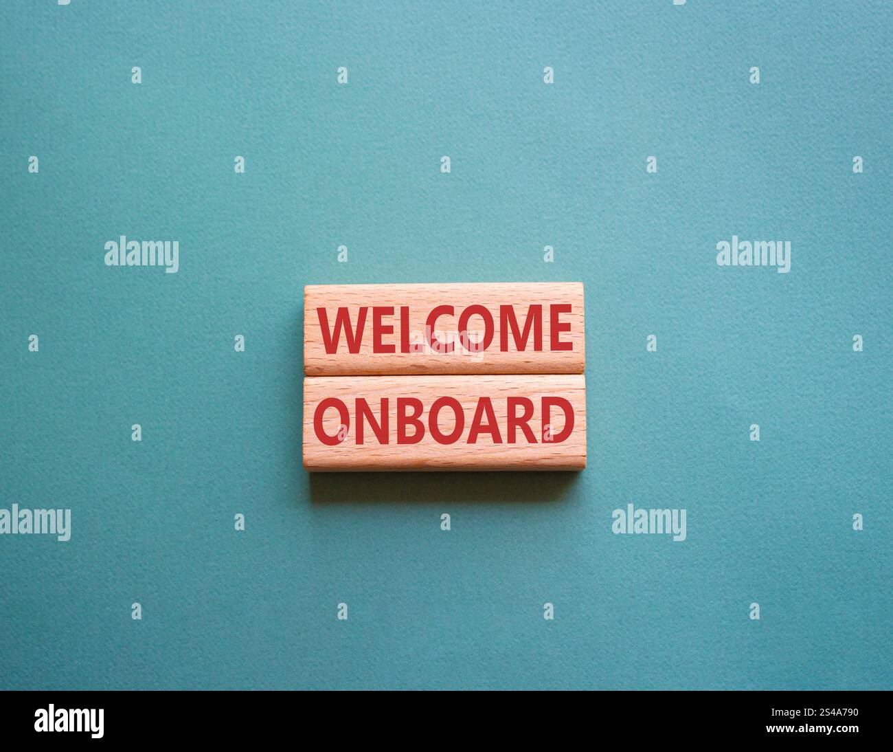 Welcome onboard symbol. Concept words Welcome onboard on wooden blocks ...