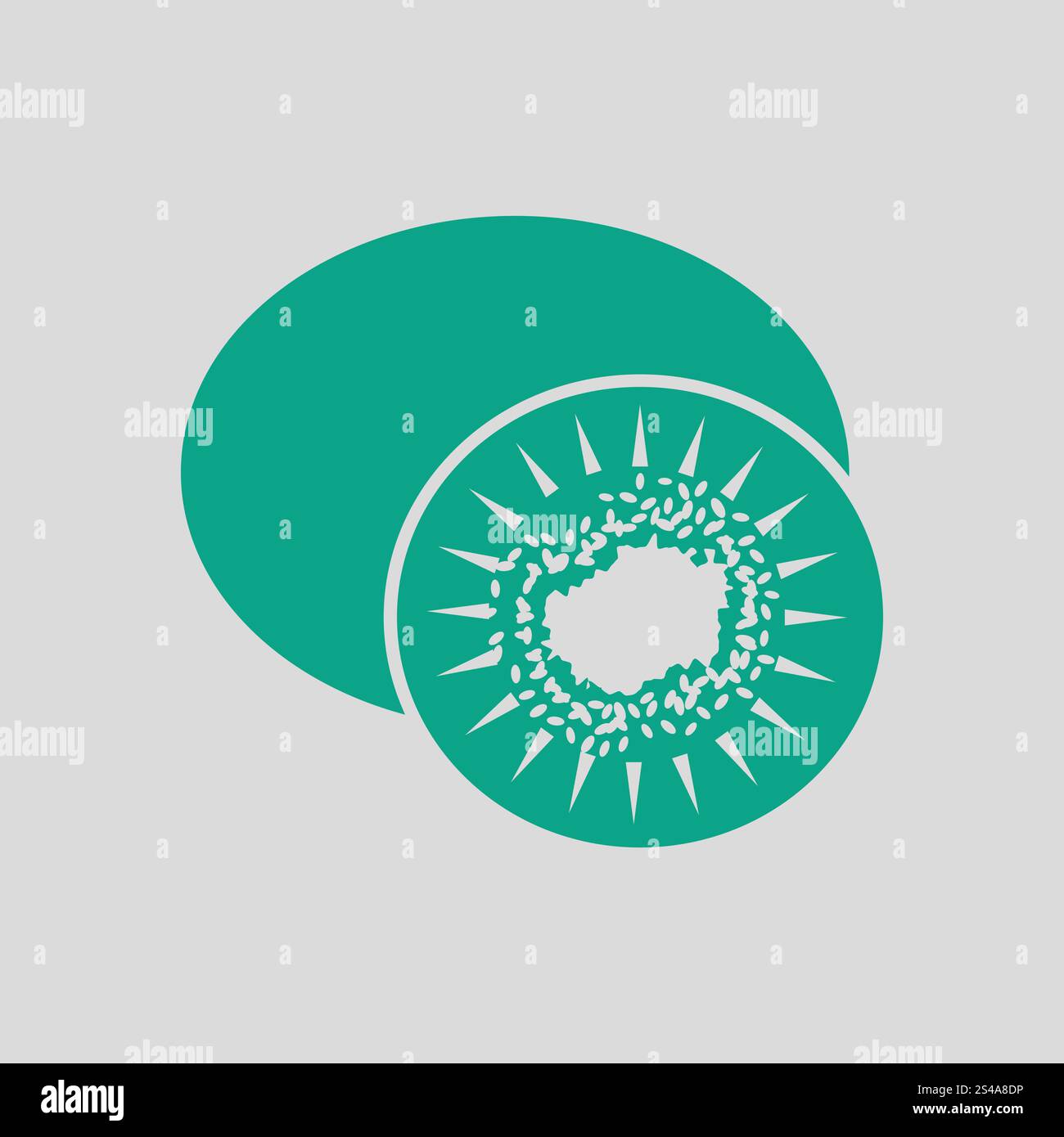 Kiwi icon. Gray background with green. Vector illustration Stock Vector Image & Art - Alamy