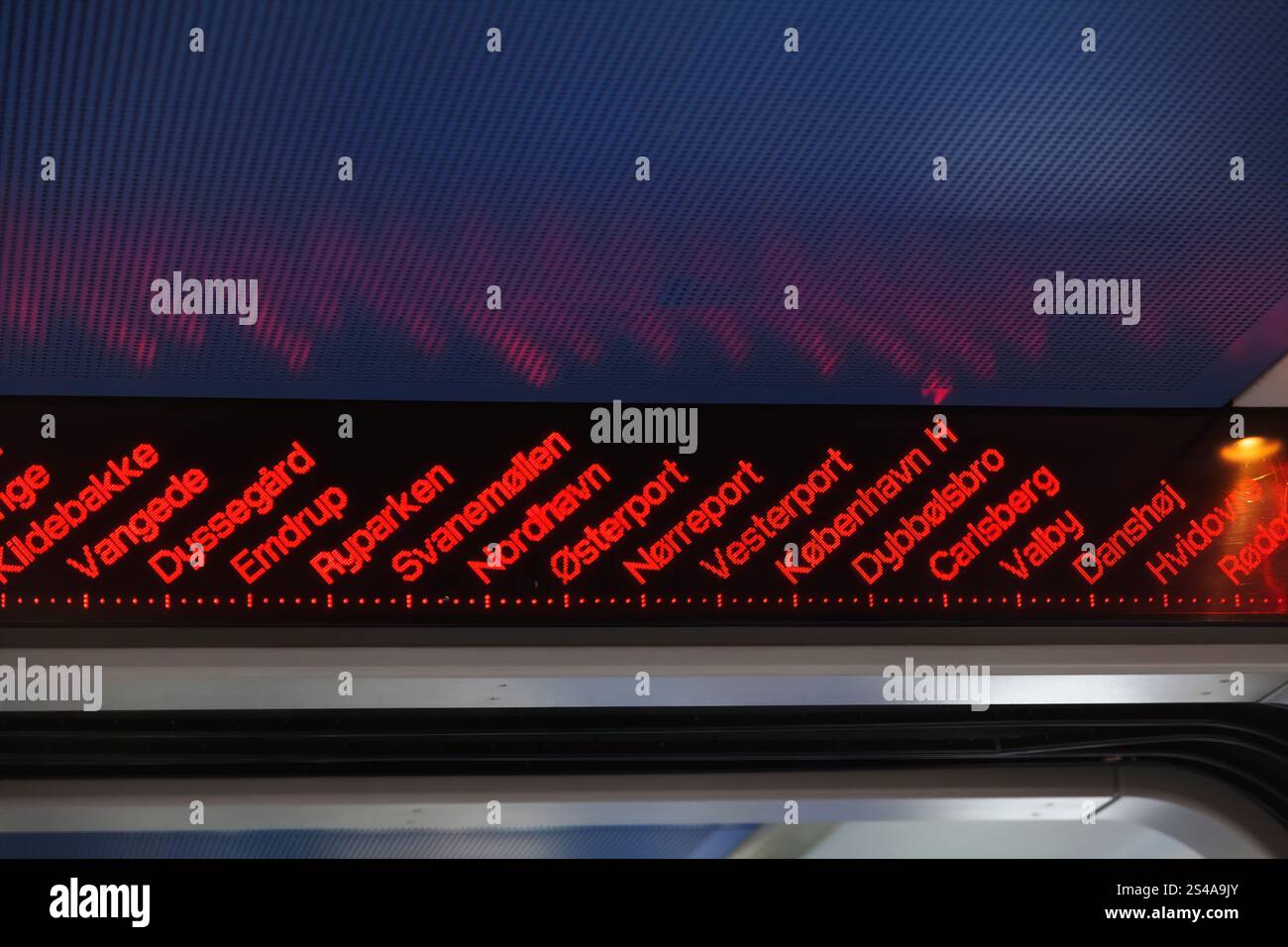 Electronic sign train in hi-res stock photography and images - Alamy