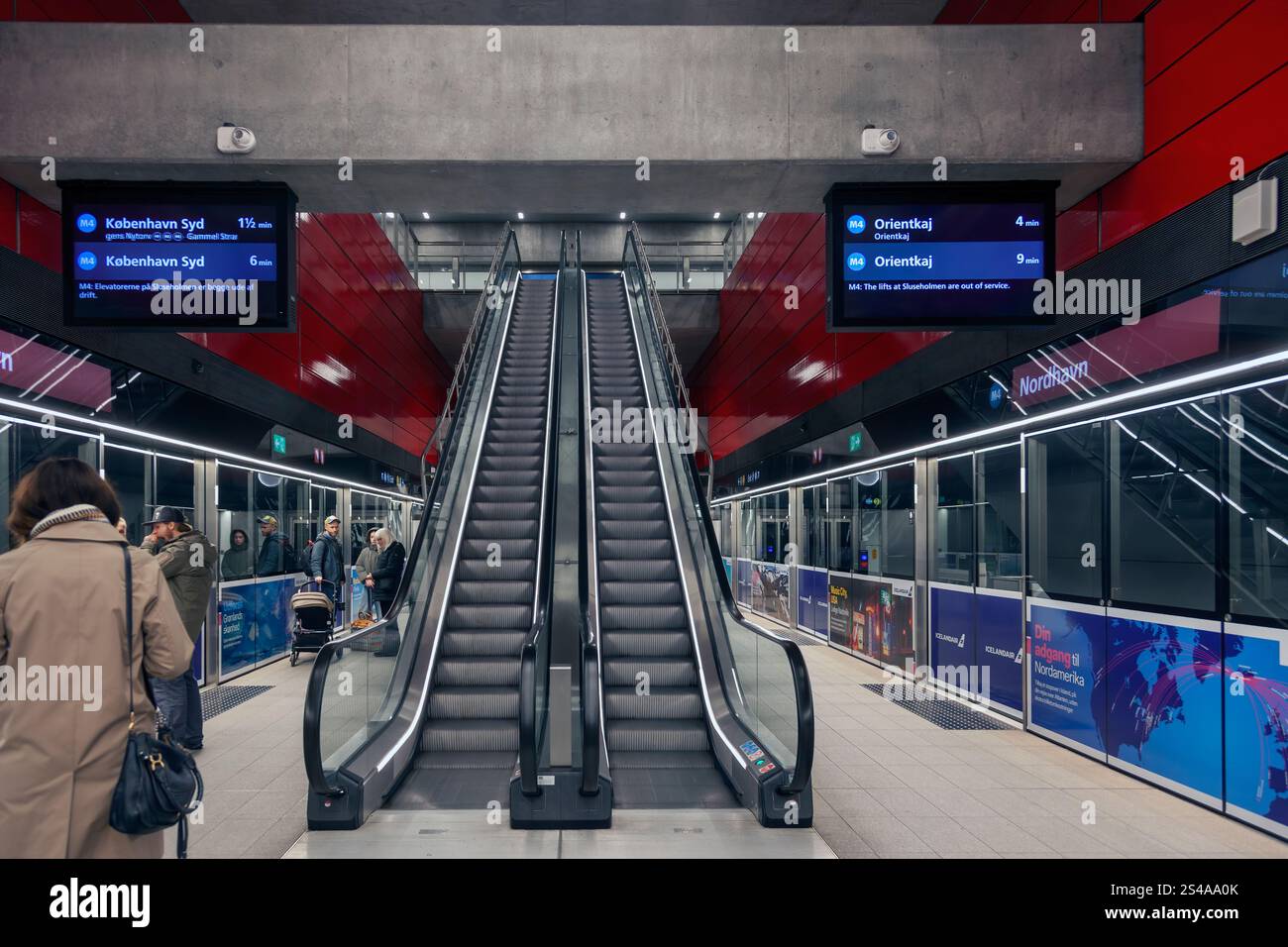 Metro station, Copenhagen, Denmark Stock Photo - Alamy