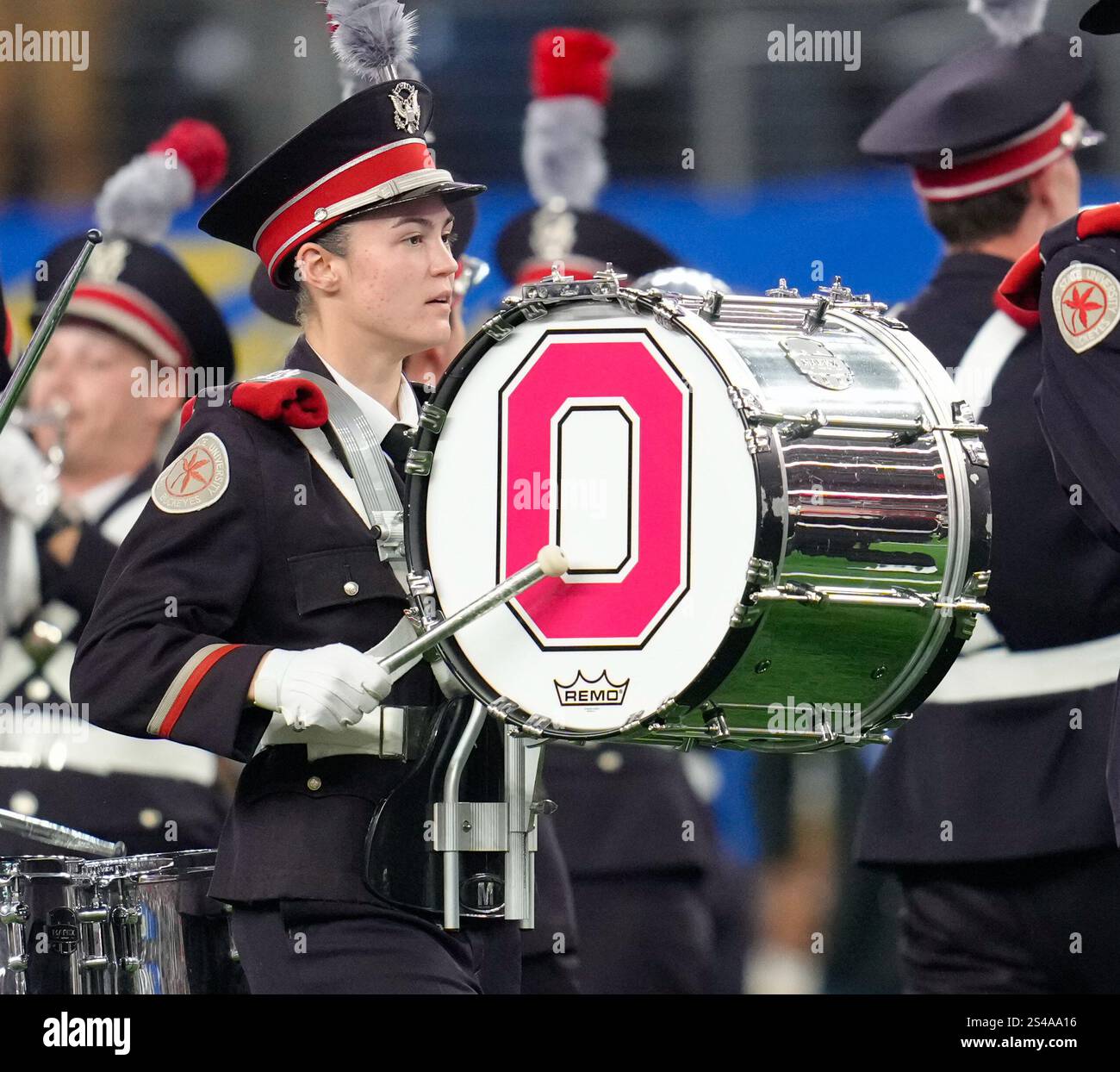 Arlington, Texas, USA. 10th Jan, 2025. The Ohio State band performs ...