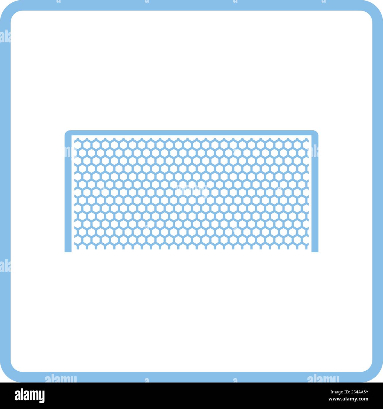 Soccer gate icon. Blue frame design. Vector illustration Stock Vector ...