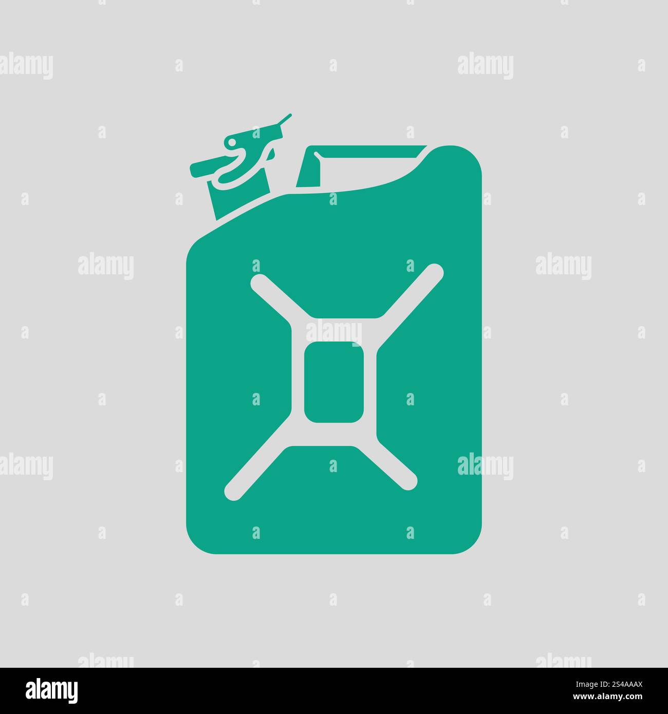Fuel canister icon. Gray background with green. Vector illustration ...