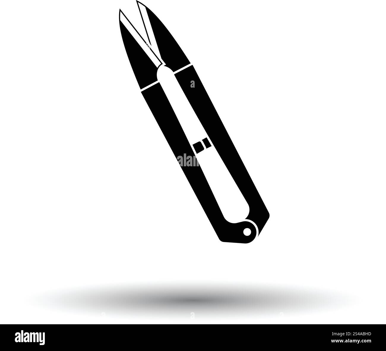 Seam ripper icon. White background with shadow design. Vector ...