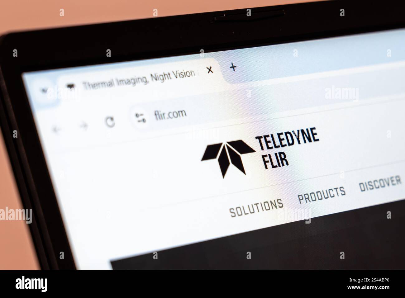 New York, USA - January 10, 2025: Teledyne FLIR website showcasing ...