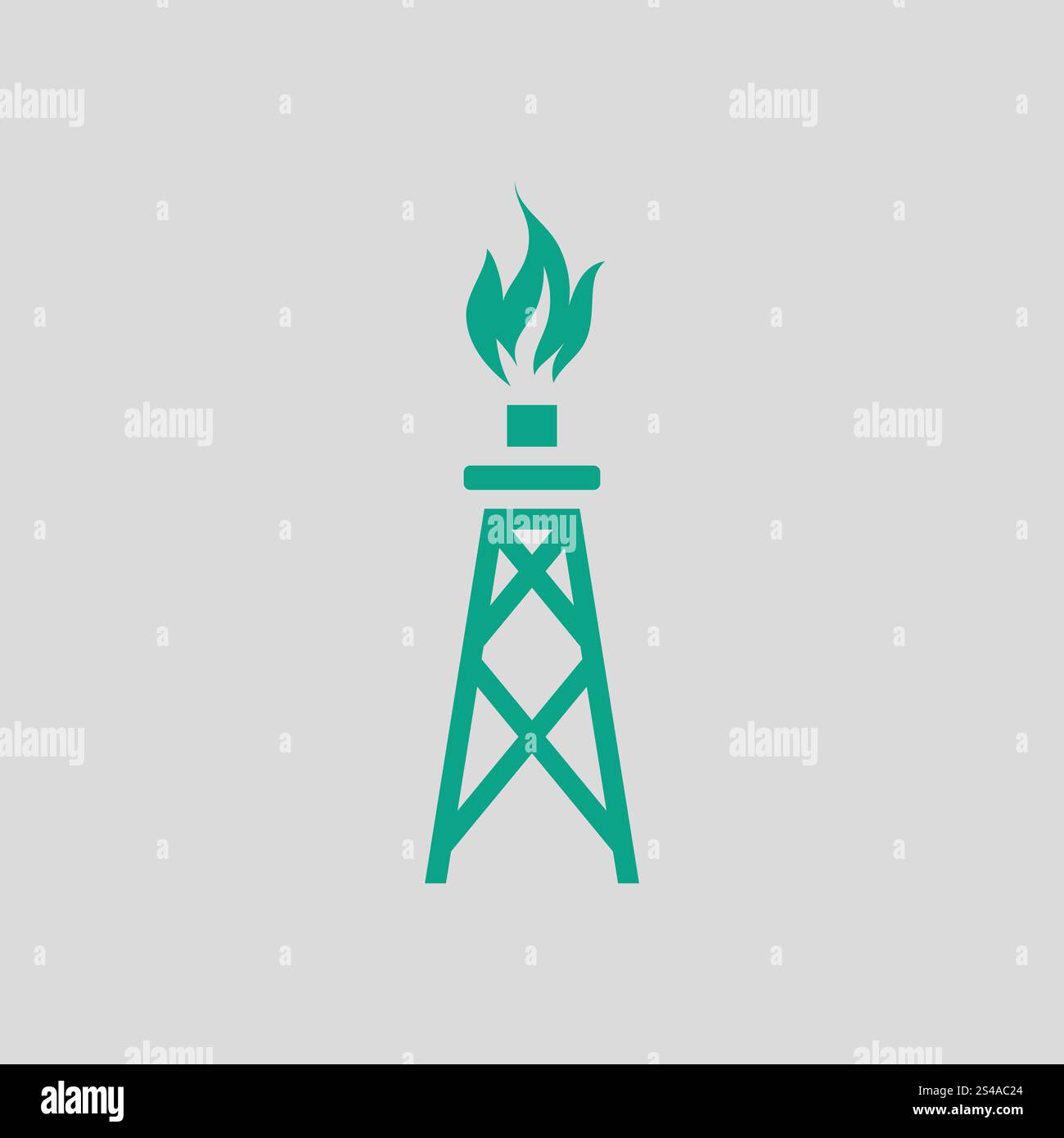 Gas tower icon. Gray background with green. Vector illustration Stock ...