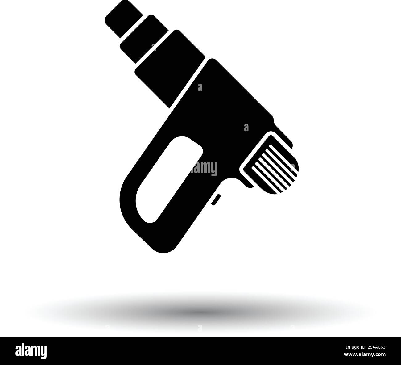 Electric industrial dryer icon. White background with shadow design ...