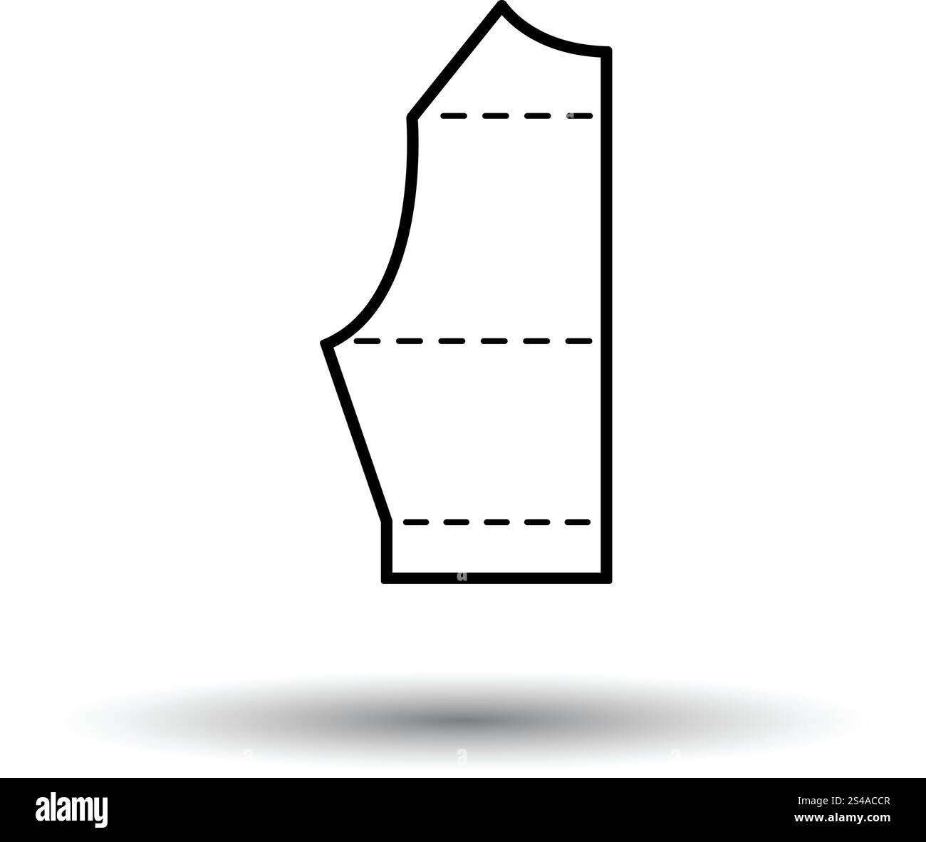 Sewing pattern icon. White background with shadow design. Vector ...