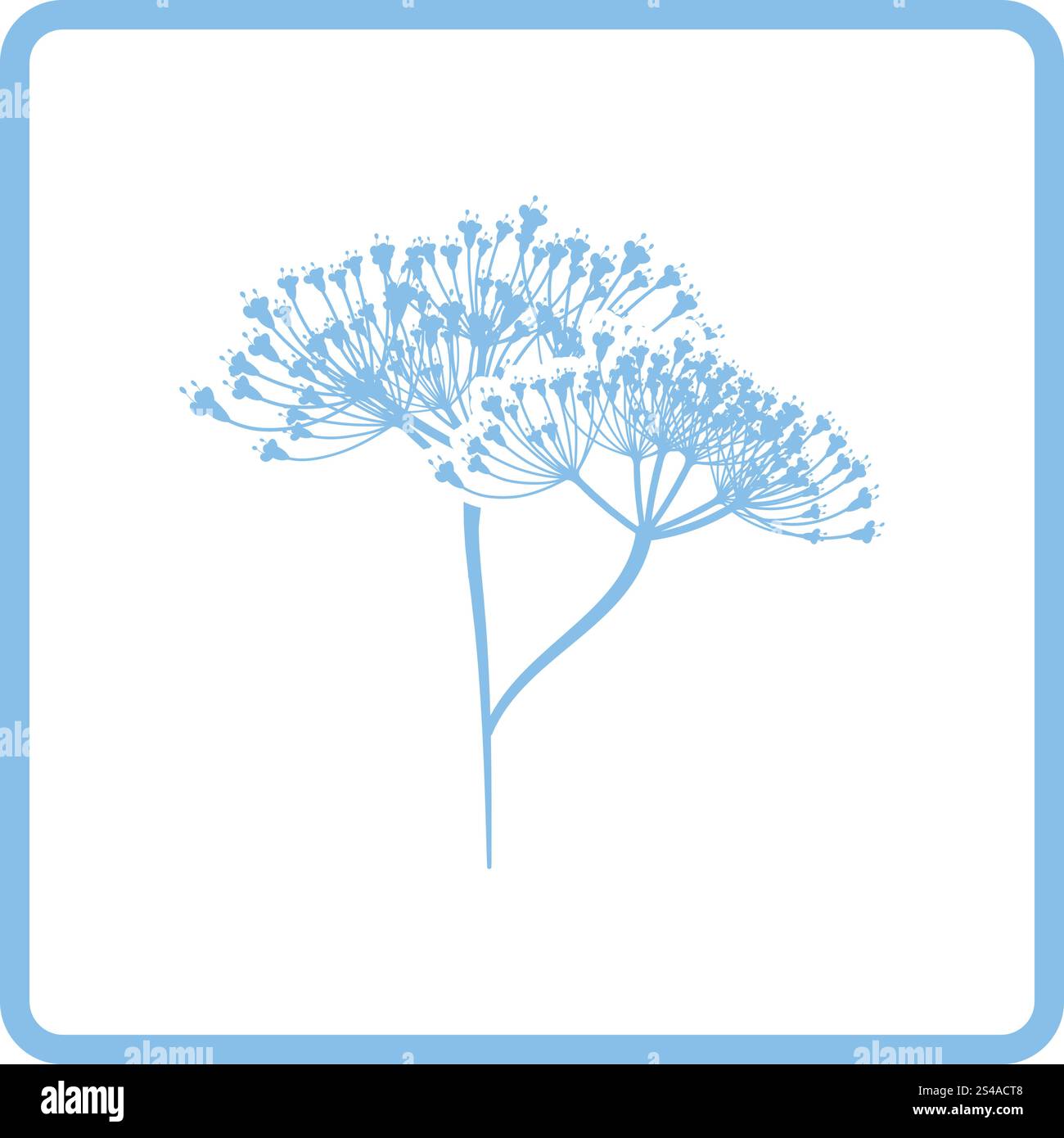 Dill icon. Blue frame design. Vector illustration Stock Vector Image ...