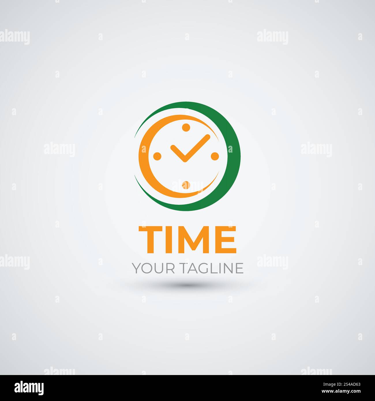 Modern Clock Logo Design Template Stock Vector Image & Art - Alamy