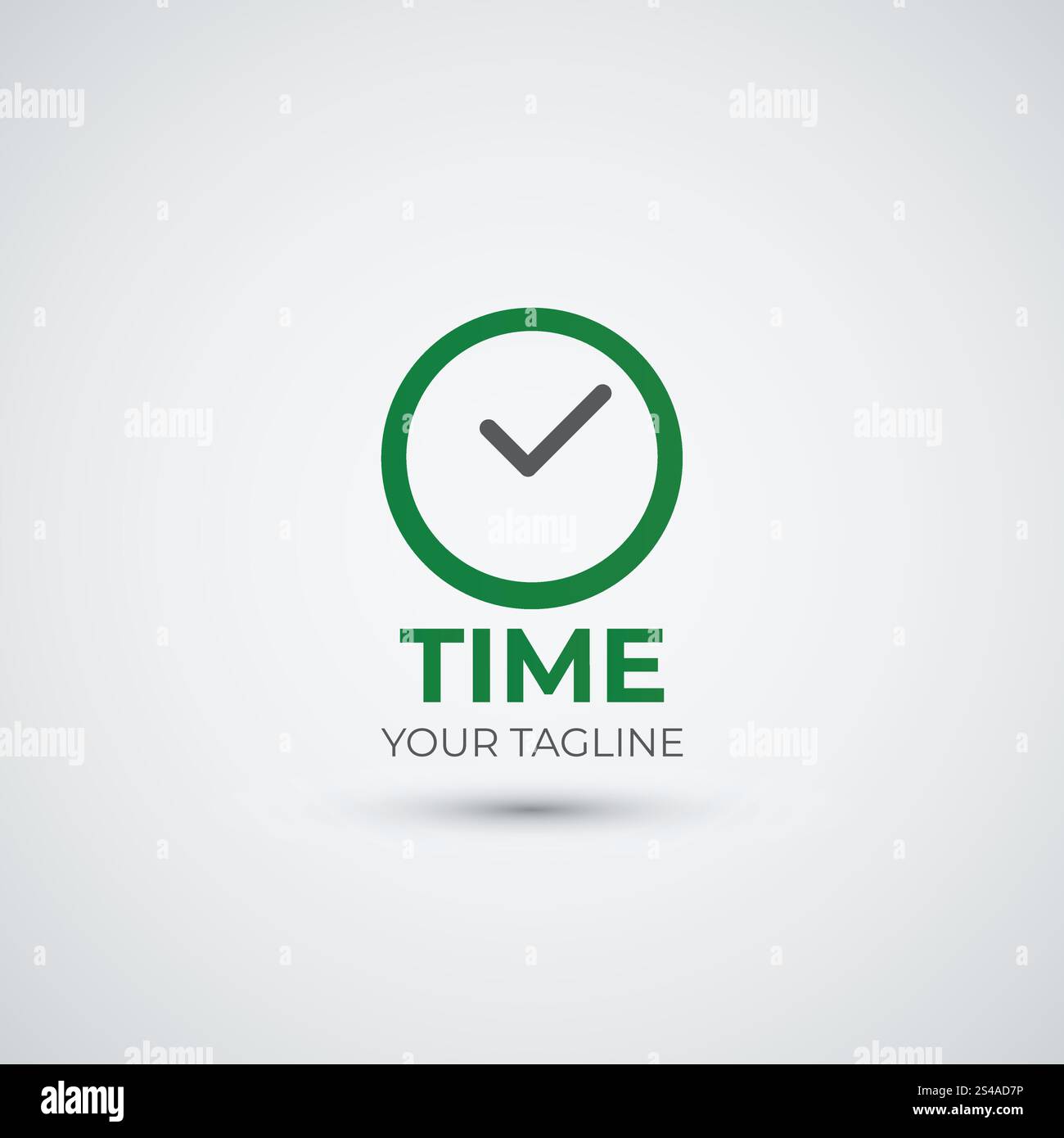 Modern Clock Logo Design Template Stock Vector Image & Art - Alamy