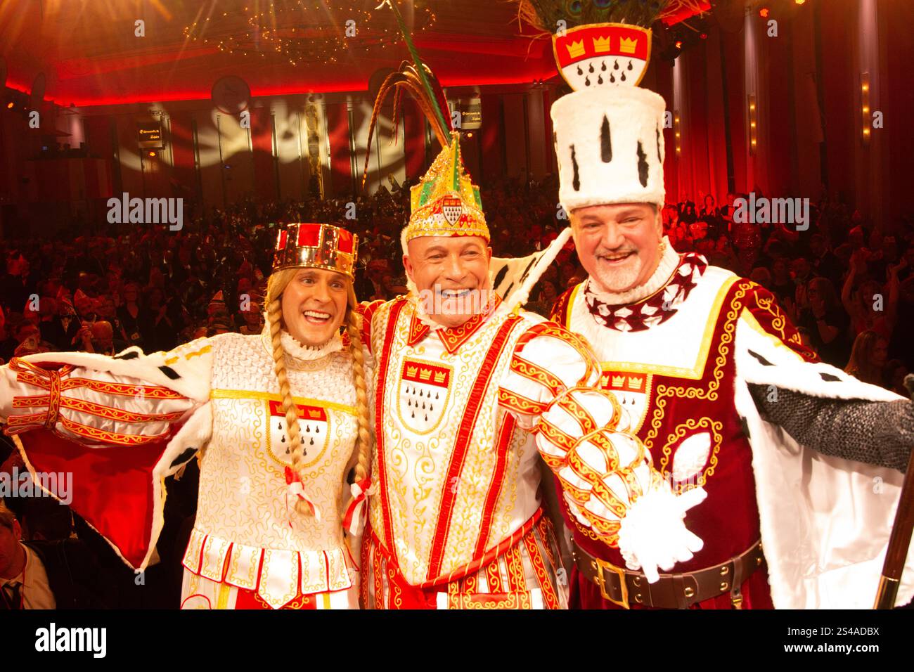 Cologne, Germany. 10th Jan, 2025. Prince Rene I, Jungfrau Marlis, and ...